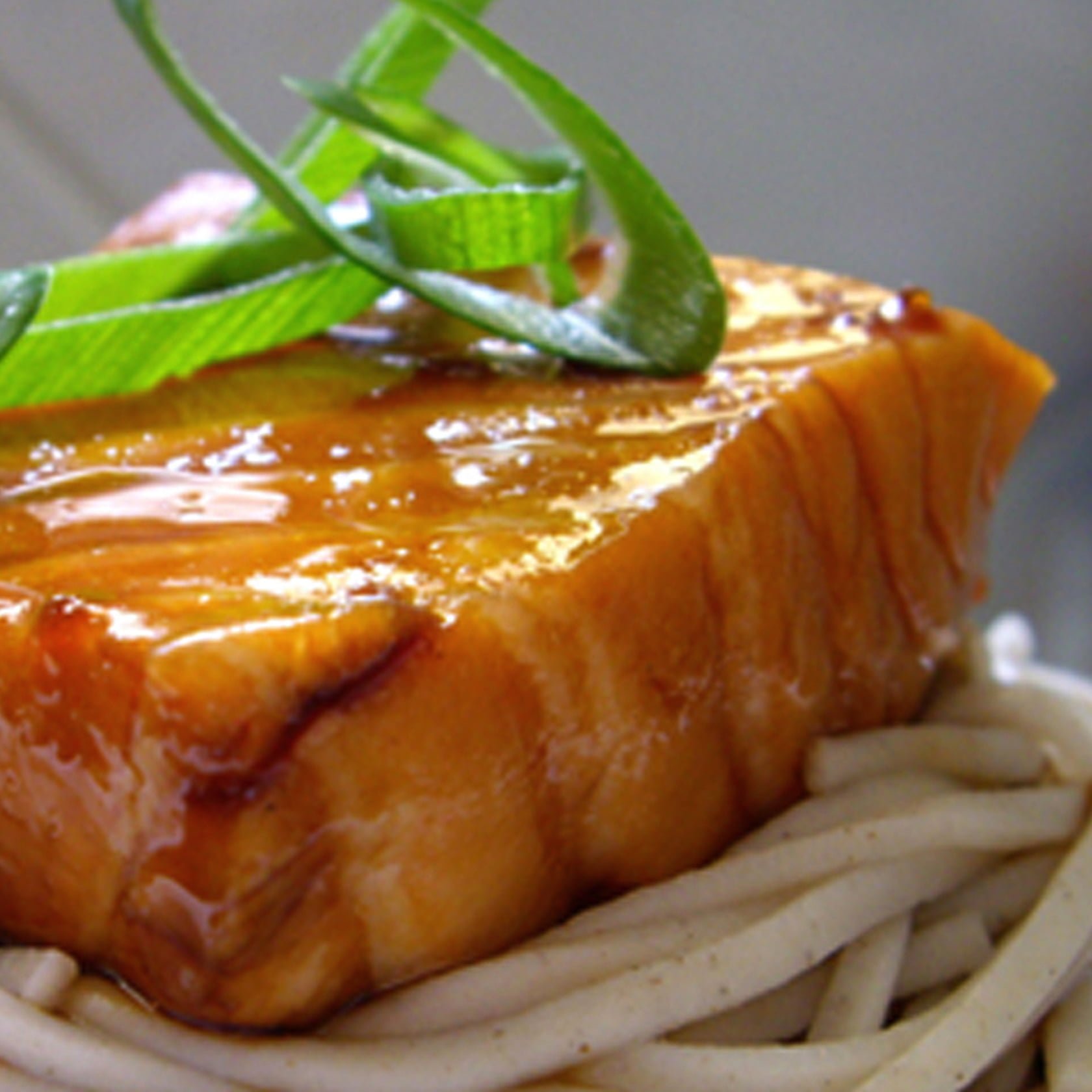 Sticky Glazed Salmon with Soba Noodles - Spiral Foods