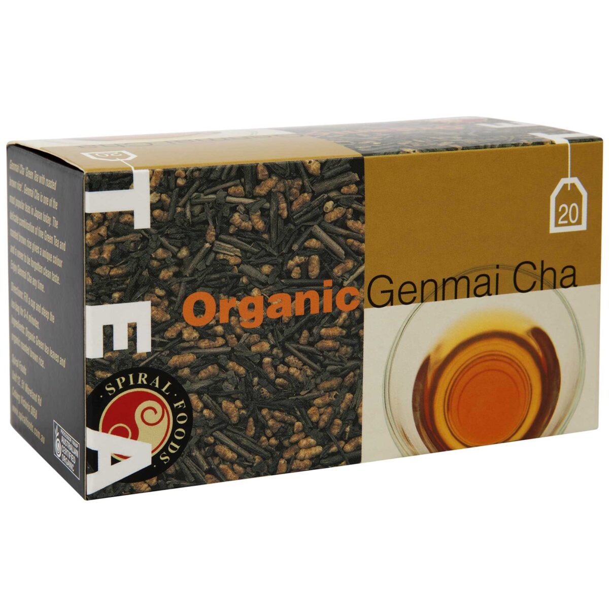 Organic Genmai Cha Tea Bags - Spiral Foods