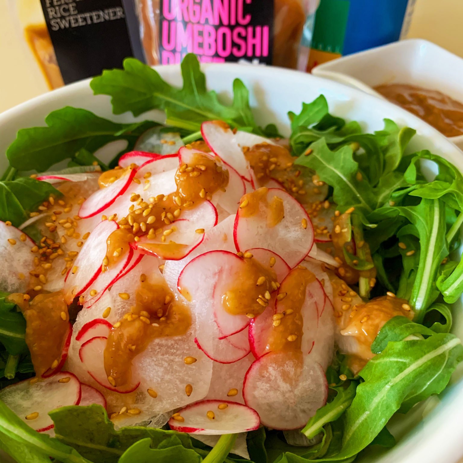 Daikon Radish Salad with Umeboshi Amazake Dressing - Spiral Foods