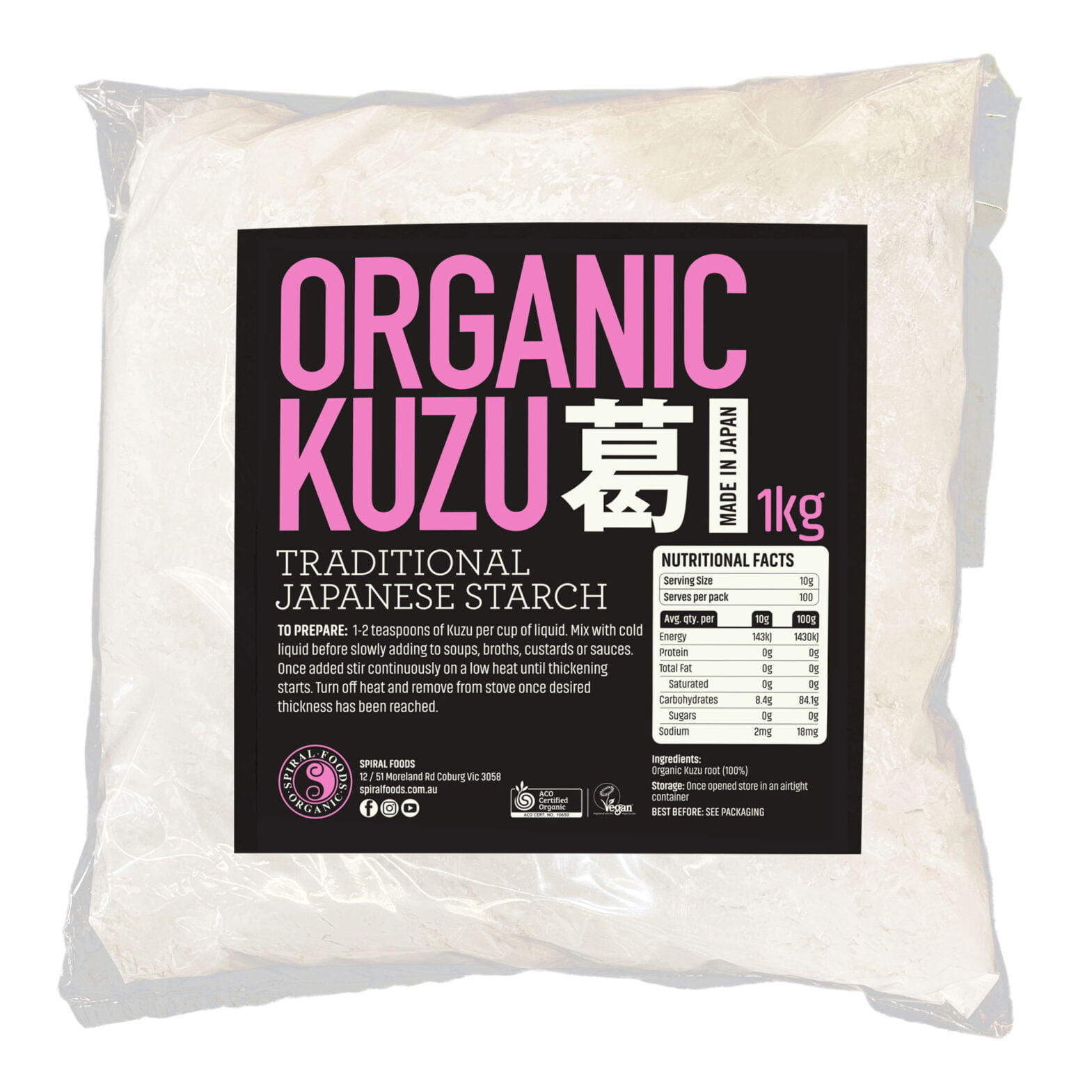 Organic Kuzu - Spiral Foods